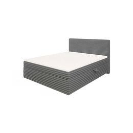 S-STYLE Boxbett Cord mit Stauraum und Topper H3 Neo grau Ma&szlig;e (cm): B: 165 H: 110 &raquo; H&ouml;ffner