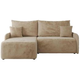 Höffner Ecksofa mit Schlaffunktion Arpa beige Maße (cm): B: 198 H: 93 » Höffner