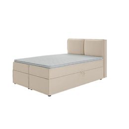 Höffner Boxspringbett ¦ beige ¦ Maße (cm): B: 140 H: 103 » Höffner