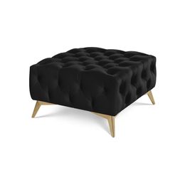 S-STYLE Hocker Wilhelm &brvbar; schwarz &brvbar; Ma&szlig;e (cm): B: 80 H: 45 &raquo; H&ouml;ffner