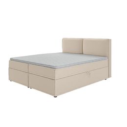 Höffner Boxspringbett ¦ beige ¦ Maße (cm): B: 180 H: 103 » Höffner
