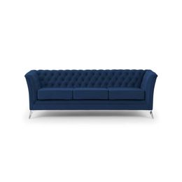 Höffner Chesterfield Einzelsofa Wilhelm blau Maße (cm): B: 237 H: 78 » Höffner