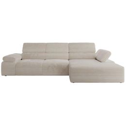 Höffner Ecksofa mit Sitzvorzug Rilasso beige Maße (cm): B: 296 H: 66 » Höffner