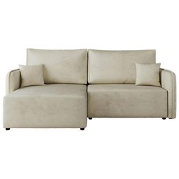 Höffner Ecksofa mit Schlaffunktion Mesto ¦ beige ¦ Maße (cm): B: 227 H: 93 » Höffner