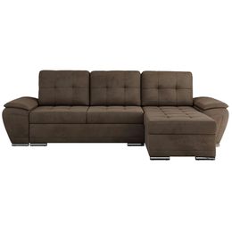H&ouml;ffner Ecksofa mit Schlaffunktion Umbria braun Ma&szlig;e (cm): B: 271 H: 85 &raquo; H&ouml;ffner