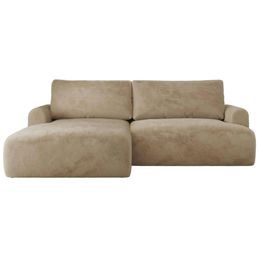Höffner Ecksofa mit Schlaffunktion Tono beige Maße (cm): B: 260 H: 95 » Höffner