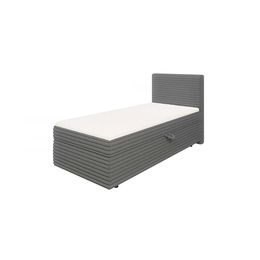 S-STYLE Boxbett Cord mit Stauraum und Topper H3 Neo &brvbar; grau &brvbar; Ma&szlig;e (cm): B: 95 H: 110 &raquo; H&ouml;ffner