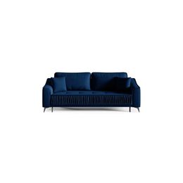 Selsey Schlafsofa Louisos blau Maße (cm): B: 249 H: 100 » Höffner