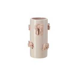 HOME STORY Vase mit 3D Schleifen rosa/pink Dolomite Maße (cm): H: 22,5 Ø: 13.8 » Höffner