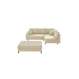 Höffner Ecksofa mit Hocker Trygve beige Maße (cm): B: 231 H: 81 » Höffner