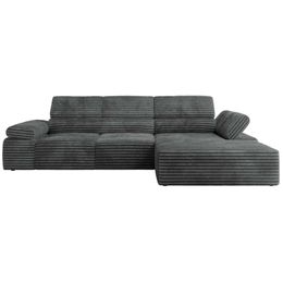 Höffner Ecksofa mit Sitzvorzug Rilasso grau Maße (cm): B: 296 H: 66 » Höffner