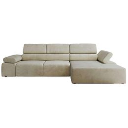 Höffner Ecksofa mit Sitzvorzug Rilasso beige Maße (cm): B: 296 H: 66 » Höffner