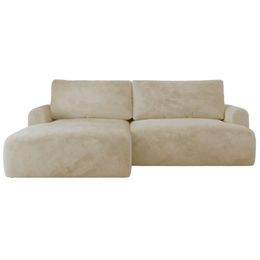 Höffner Ecksofa mit Schlaffunktion Tono creme Maße (cm): B: 260 H: 95 » Höffner