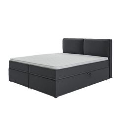 S-STYLE Boxbett mit Stauraum und Topper H3 Uma &brvbar; grau &brvbar; Ma&szlig;e (cm): B: 180 H: 103 &raquo; H&ouml;ffner
