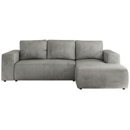 Höffner Ecksofa Beige mit Schlaffunktion Trentino grau Maße (cm): B: 266 H: 89 » Höffner