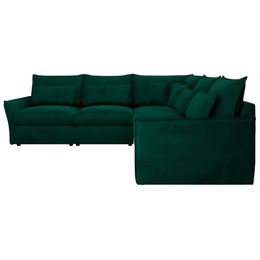 Höffner Ecksofa Veroso ¦ grün ¦ Maße (cm): B: 270 H: 93 » Höffner