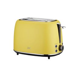 KHG Toaster TO-930 (GE) gelb Edelstahl,Metall lackiert,Kunststoff Maße (cm): B: 17,9 H: 19,2 T: 28.9 » Höffner