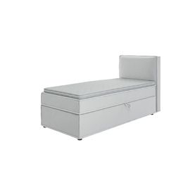 S-STYLE Boxbett mit Stauraum und Topper H3 Uma &brvbar; silber &brvbar; Ma&szlig;e (cm): B: 90 H: 103 &raquo; H&ouml;ffner