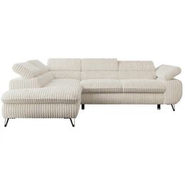 Höffner Ecksofa mit Schlaffunktion Peter ¦ beige ¦ Maße (cm): B: 273 H: 76 » Höffner