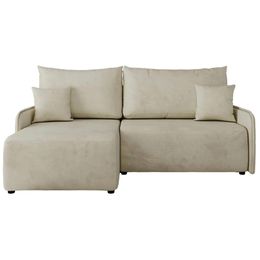 Höffner Ecksofa mit Schlaffunktion Arpa beige Maße (cm): B: 198 H: 93 » Höffner