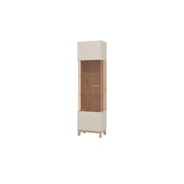 H&ouml;ffner Vitrine Esperia &brvbar; beige &brvbar; Ma&szlig;e (cm): B: 51,5 H: 191,5 T: 35.0 &raquo; H&ouml;ffner