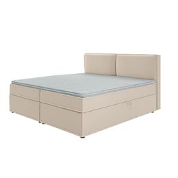 Höffner Boxspringbett ¦ beige ¦ Maße (cm): B: 200 H: 103 » Höffner