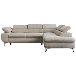 Höffner Ecksofa mit Schlaffunktion Peter ¦ beige ¦ Maße (cm): B: 273 H: 76 » Höffner