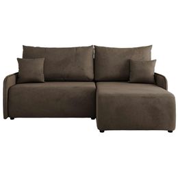 H&ouml;ffner Ecksofa mit Schlaffunktion Arpa &brvbar; braun &brvbar; Ma&szlig;e (cm): B: 198 H: 93 &raquo; H&ouml;ffner