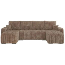 H&ouml;ffner Wohnlandschaft mit Schlaffunktion Kirasso braun Ma&szlig;e (cm): B: 320 H: 86 &raquo; H&ouml;ffner
