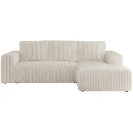 Höffner Ecksofa Beige mit Schlaffunktion Trentino beige Maße (cm): B: 266 H: 89 » Höffner