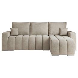 Höffner Ecksofa mit Schlaffunktion Kirasso beige Maße (cm): B: 245 H: 86 » Höffner
