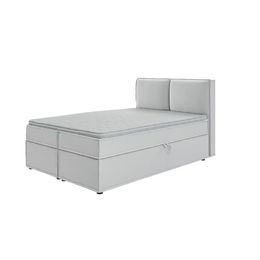 S-STYLE Boxbett mit Stauraum und Topper H3 Uma &brvbar; silber &brvbar; Ma&szlig;e (cm): B: 140 H: 103 &raquo; H&ouml;ffner