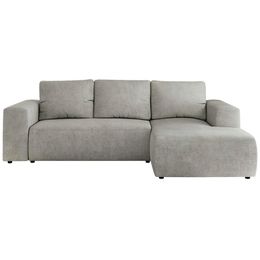 Höffner Ecksofa Beige mit Schlaffunktion Trentino grau Maße (cm): B: 266 H: 89 » Höffner