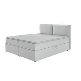 S-STYLE Boxbett mit Stauraum und Topper H3 Uma &brvbar; silber &brvbar; Ma&szlig;e (cm): B: 180 H: 103 &raquo; H&ouml;ffner