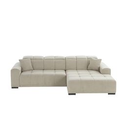 Höffner Ecksofa Master ¦ beige ¦ Maße (cm): B: 301 H: 81 T: 195.0 » Höffner