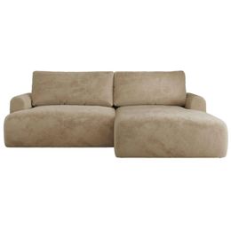 Höffner Ecksofa mit Schlaffunktion Tono ¦ beige ¦ Maße (cm): B: 260 H: 95 » Höffner