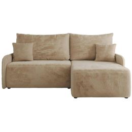 Höffner Ecksofa mit Schlaffunktion Arpa beige Maße (cm): B: 198 H: 93 » Höffner