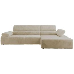 Höffner Ecksofa mit Sitzvorzug Rilasso creme Maße (cm): B: 296 H: 66 » Höffner