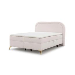 S-STYLE Boxbett mit Bettkasten Boucl&eacute;-Stoff Sonna &brvbar; wei&szlig; &brvbar; Ma&szlig;e (cm): B: 160 H: 120 &raquo; H&ouml;ffner