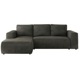 Höffner Ecksofa Beige mit Schlaffunktion Trentino grau Maße (cm): B: 266 H: 89 » Höffner