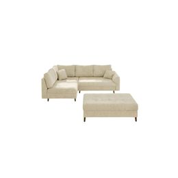 Höffner Ecksofa mit Hocker Trygve beige Maße (cm): B: 231 H: 81 » Höffner