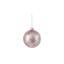 HOME STORY Weihnachtsbaumkugel rosa/pink Glas,Aluminium Ø: 8 » Höffner