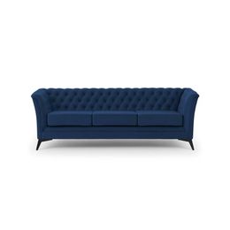Höffner Chesterfield Einzelsofa Wilhelm blau Maße (cm): B: 237 H: 78 » Höffner