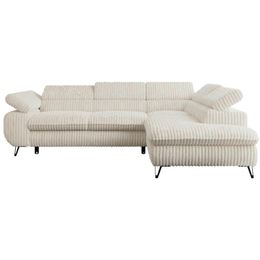 Höffner Ecksofa mit Schlaffunktion Peter beige Maße (cm): B: 273 H: 76 » Höffner
