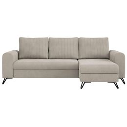 Höffner Ecksofa mit Schlaffunktion Axel ¦ beige ¦ Maße (cm): B: 242 H: 90 » Höffner
