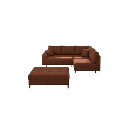 S-STYLE Ecksofa mit Hocker Maya rot Ma&szlig;e (cm): B: 231 H: 81 &raquo; H&ouml;ffner