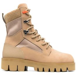 Heron Preston Stiefel - Lace-Up Military Boots - Gr. 38 (EU) - in Beige - f&uuml;r Damen