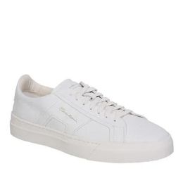 Santoni Low-Top Sneaker - White Panelled Design Sneakers - Gr. 10 - in Wei&szlig; - f&uuml;r Damen