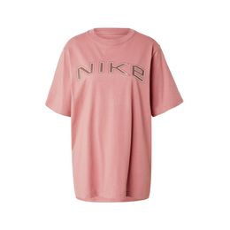 Nike Sportswear T-Shirt 'PHOENIX' Damen Größe XS braun / himbeer / weiß