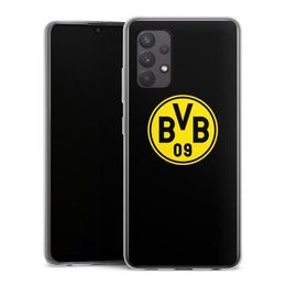 DeinDesign Galaxy A32 4G Handy Silikon H&uuml;lle Case transparent Handyh&uuml;lle Logo Borussia Dortmund Bvb Silikon Case